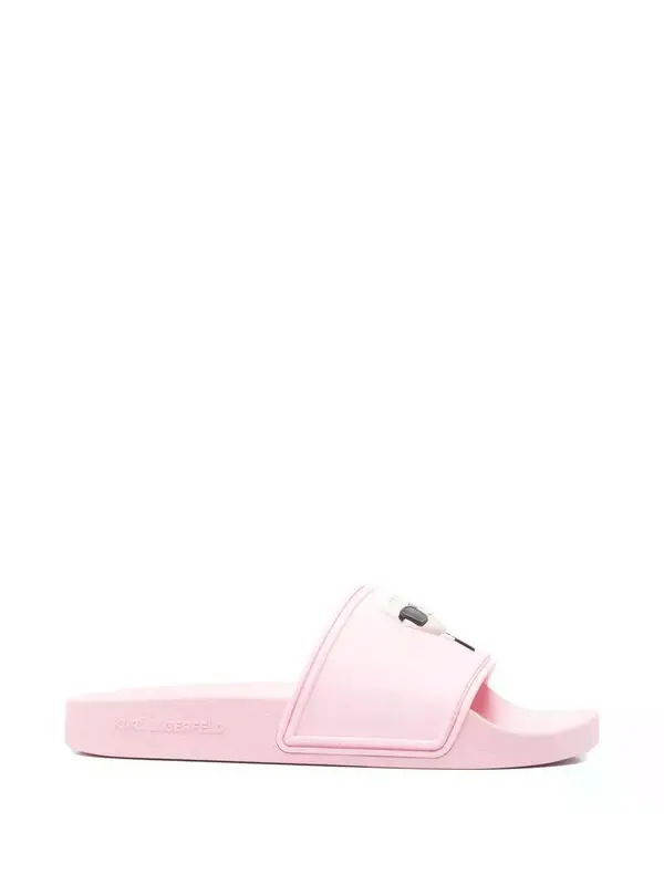 Karl Lagerfeld Ikon Slides - Pink