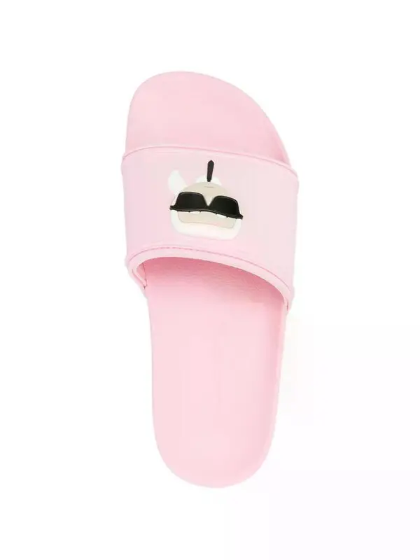 Karl Lagerfeld Ikon Slides - Pink