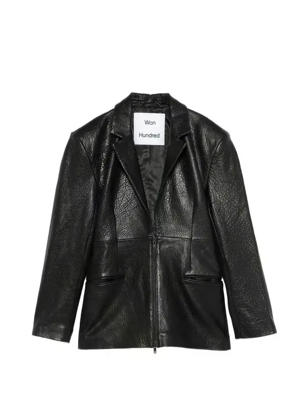 WON HUNDRED Florina Leather Blazer