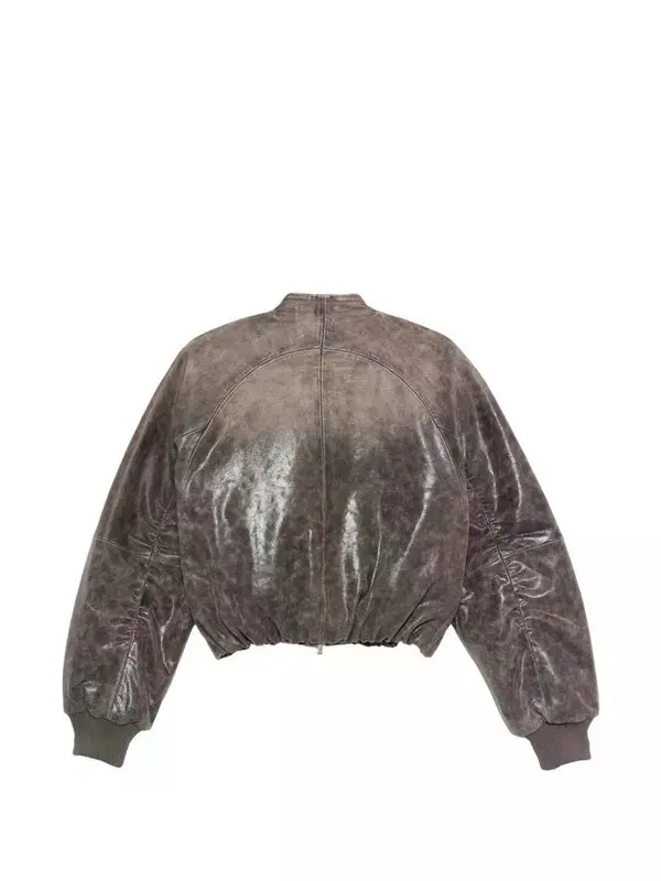 WON HUNDRED Ola Leather Bomber Jacket