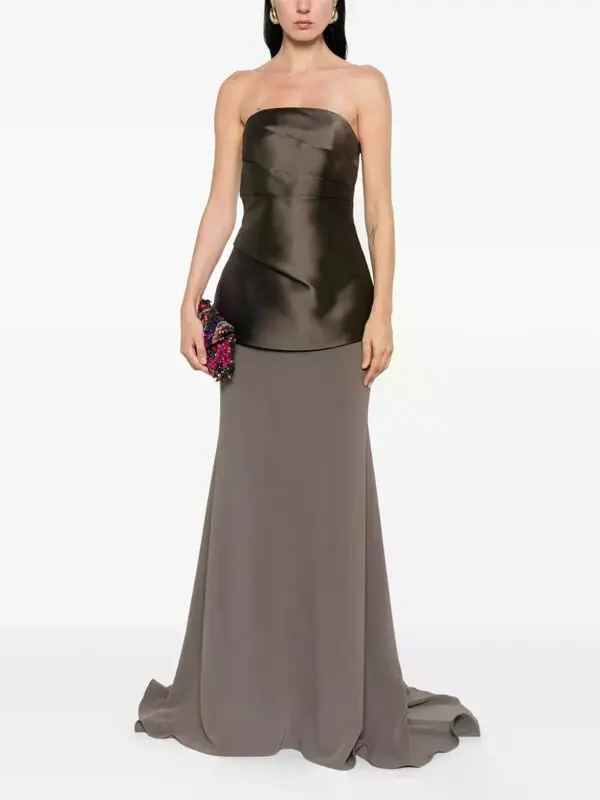 Solace London Allia Strapless Maxi Dress