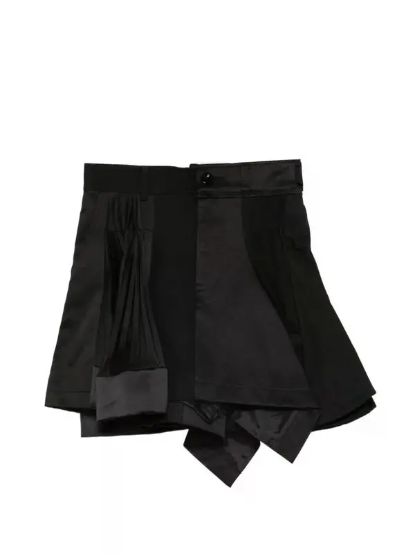 Sacai Panelled Pleated Skirt
