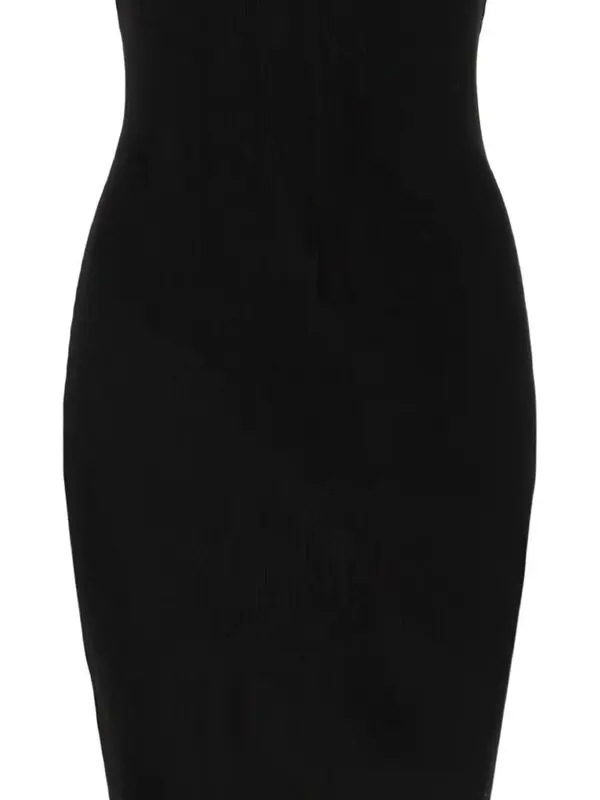 Versace Buckle Strap Dress - Black