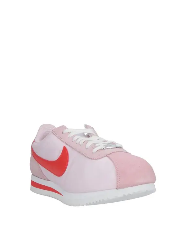 Nike Cortez Low-top Sneakers In Textile And Leather - Pink