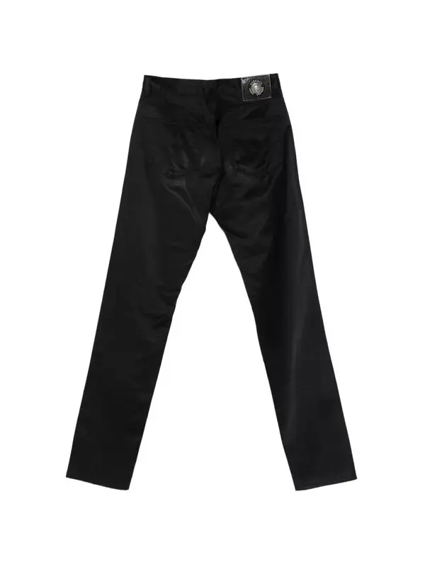 Versace 1990s Belt Loops Trousers - Black