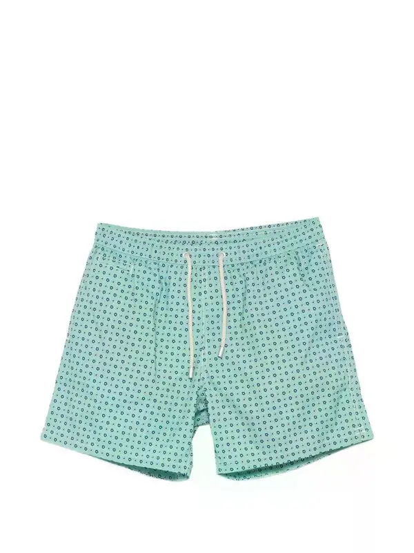 MC2 SAINT BARTH Patterned Swim Shorts - Blue