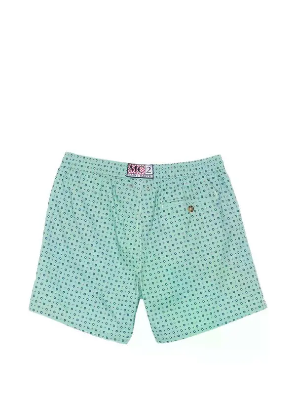 MC2 SAINT BARTH Patterned Swim Shorts - Blue