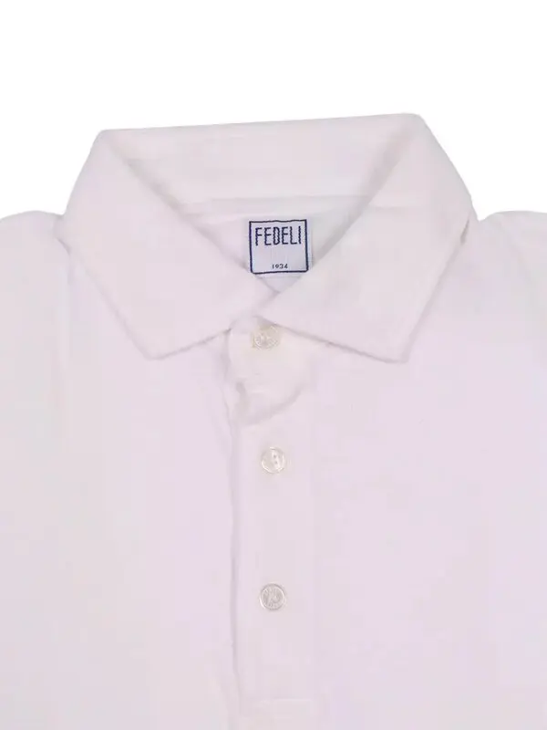 Fedeli Knitted Polo Shirt - White