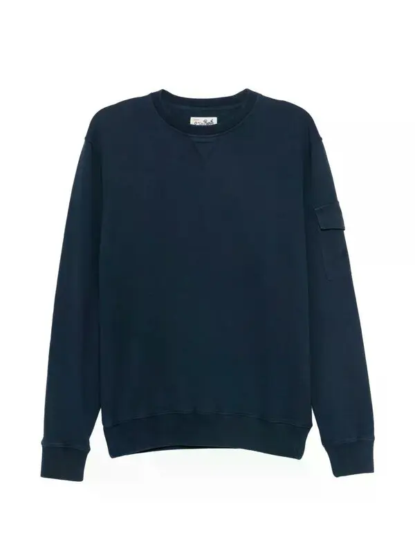 MC2 SAINT BARTH Chester Crew-neck Pocket Sweater - Blue