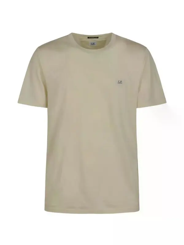 C.P. COMPANY Logo-patch Cotton T-shirt - Neutrals