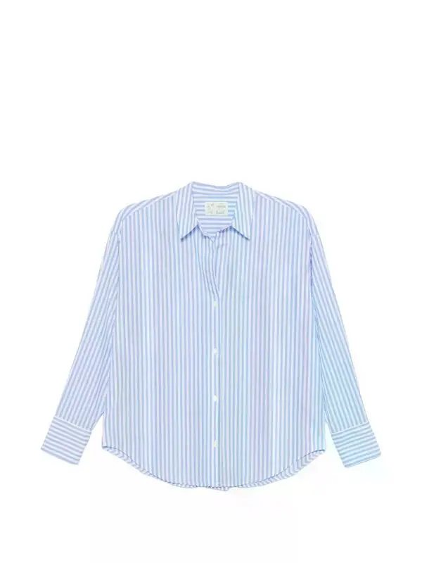 MC2 SAINT BARTH Striped Long-sleeve Shirt - Blue