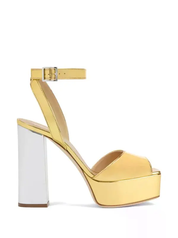 GIUSEPPE ZANOTTI Isadhora Platform Sandals - Gold