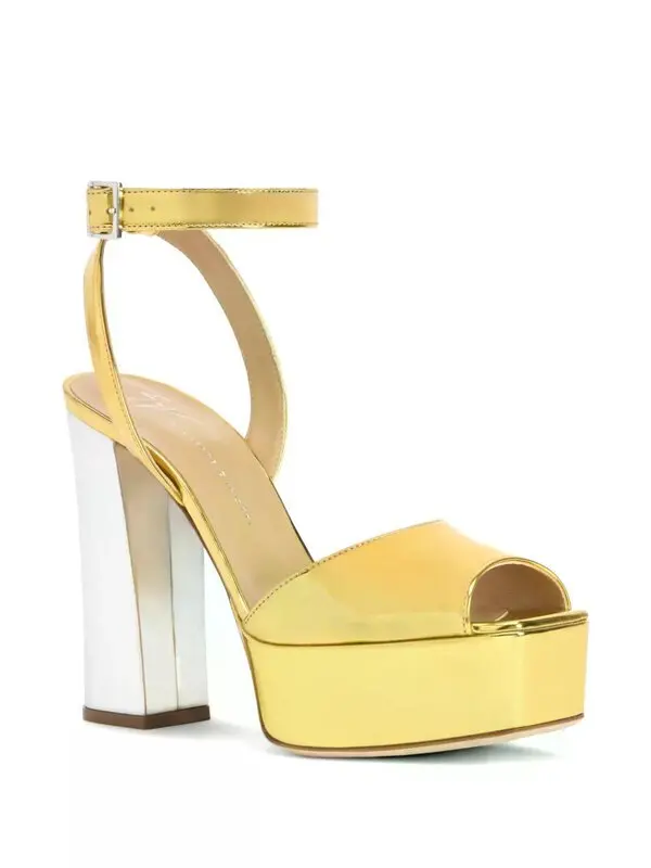 GIUSEPPE ZANOTTI Isadhora Platform Sandals - Gold