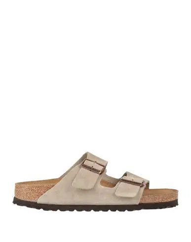 BIRKENSTOCK Sandals Taupe Size Leather - Grey