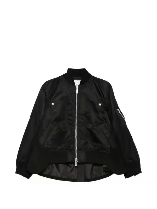 Sacai Zip-pocket Bomber Jacket - Black