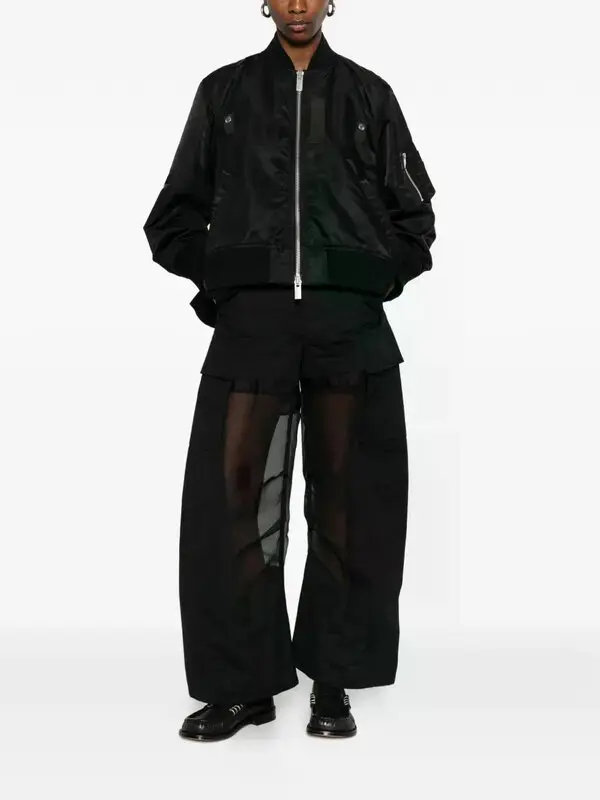 Sacai Zip-pocket Bomber Jacket - Black