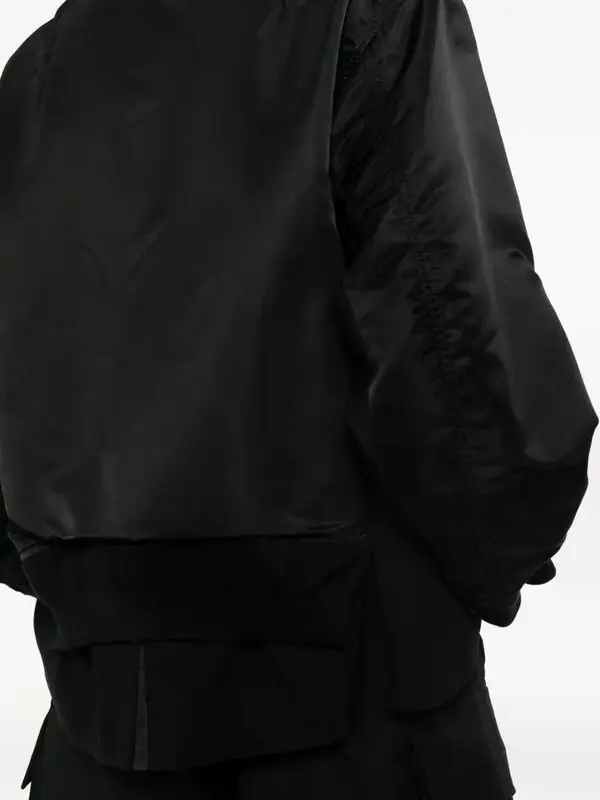 Sacai Zip-pocket Bomber Jacket - Black