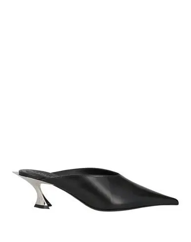 MUGLER Mules & Clogs Size Leather - Black
