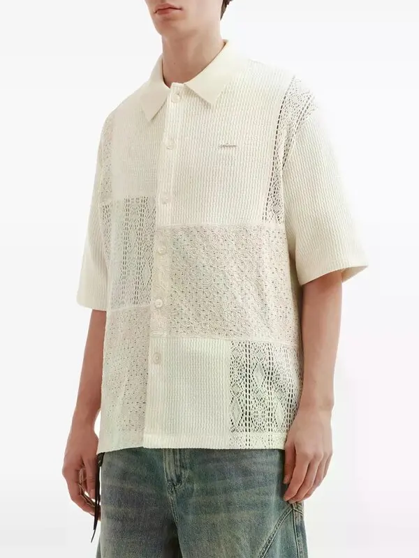 MUSIUM DIV. Lace-panelled Shirt