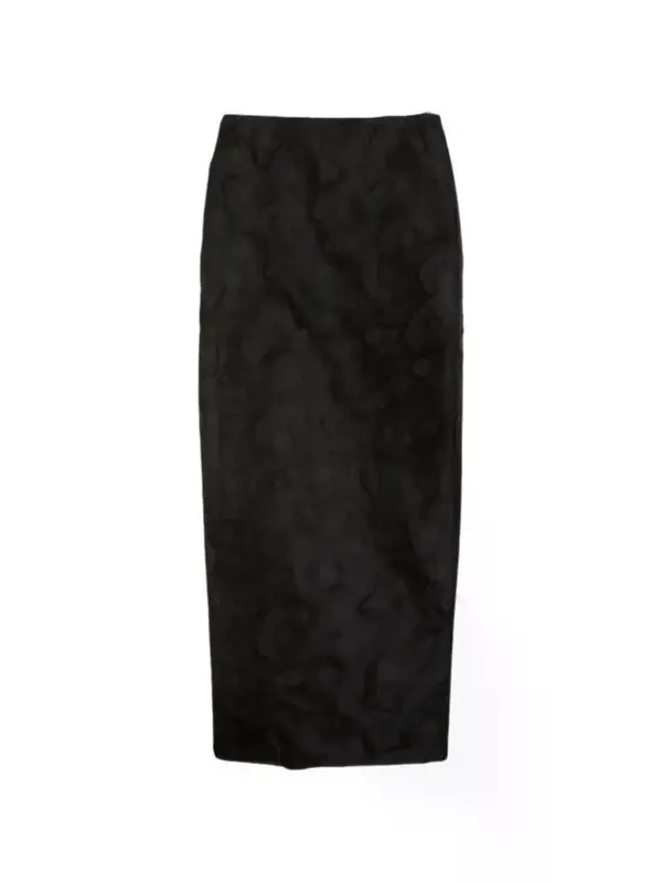 Max Mara Adepto Ruffled Maxi Skirt - Black