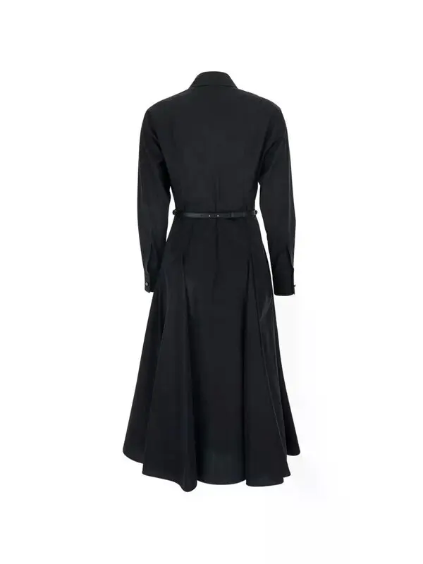 Max Mara Belted Midi Shirt Dress - Black