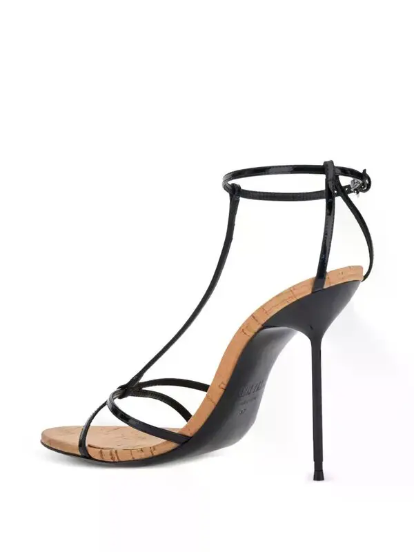 Paris Texas Lidia T-strap Heeled Pumps - Black