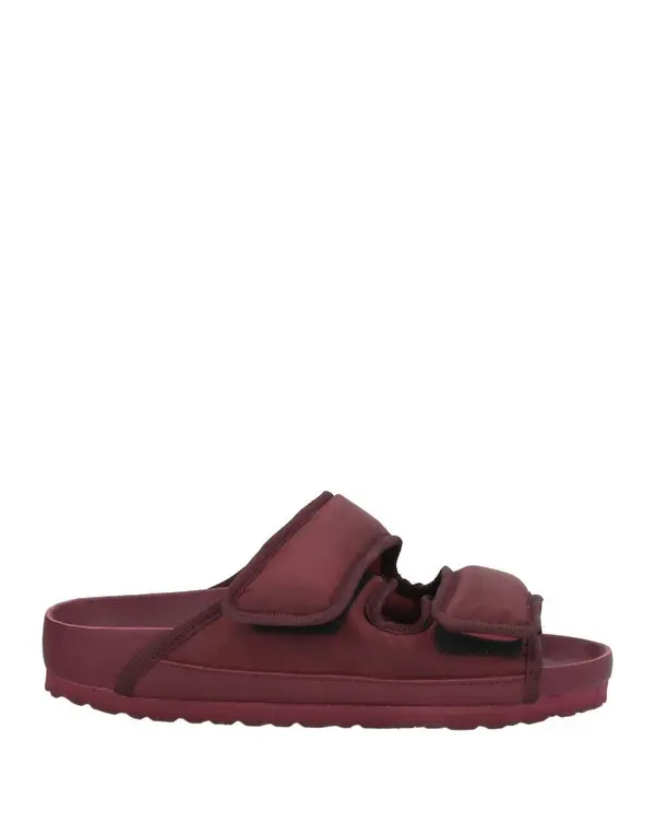 BIRKENSTOCK Sandals In Leather And Textile Fibers - Red