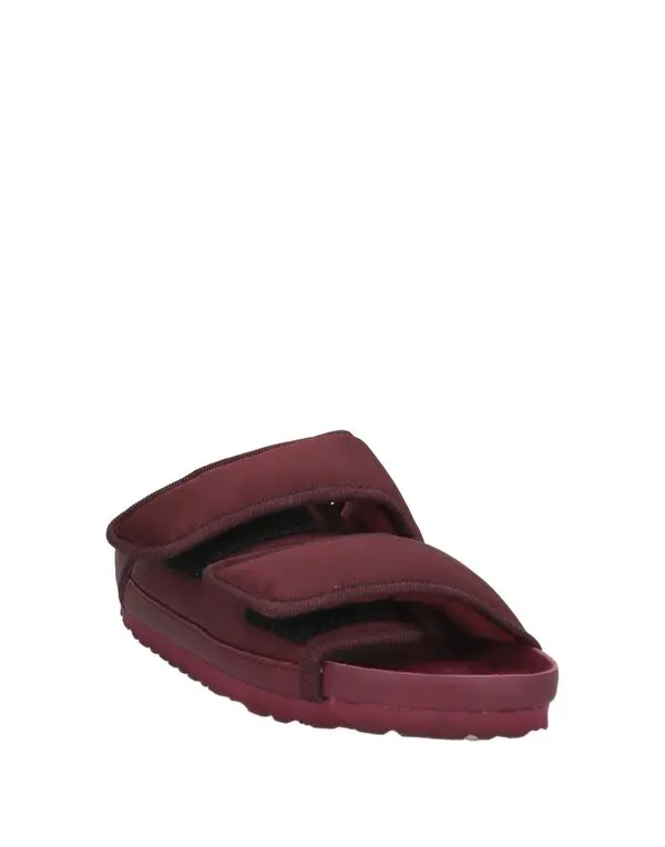 BIRKENSTOCK Sandals In Leather And Textile Fibers - Red