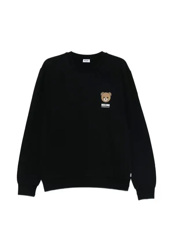 Moschino Bear-print Sweatshirt - Black