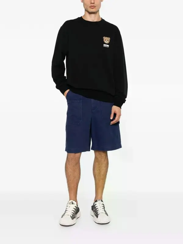 Moschino Bear-print Sweatshirt - Black