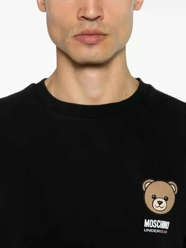 Moschino Bear-print Sweatshirt - Black