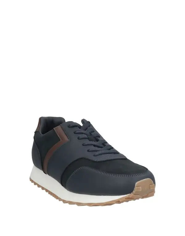 Paul & Shark Low-top Sneakers In Cow Leather - Midnight Blue