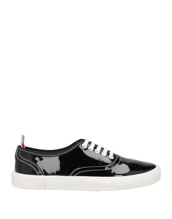 Thom Browne Leather Low-top Sneakers - Black