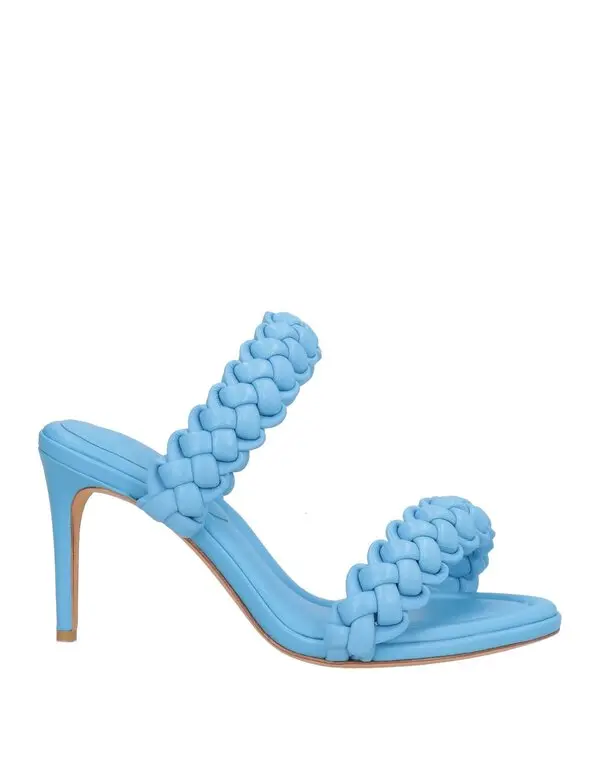 ALEXANDRE BIRMAN Leather Braided Stiletto Sandals