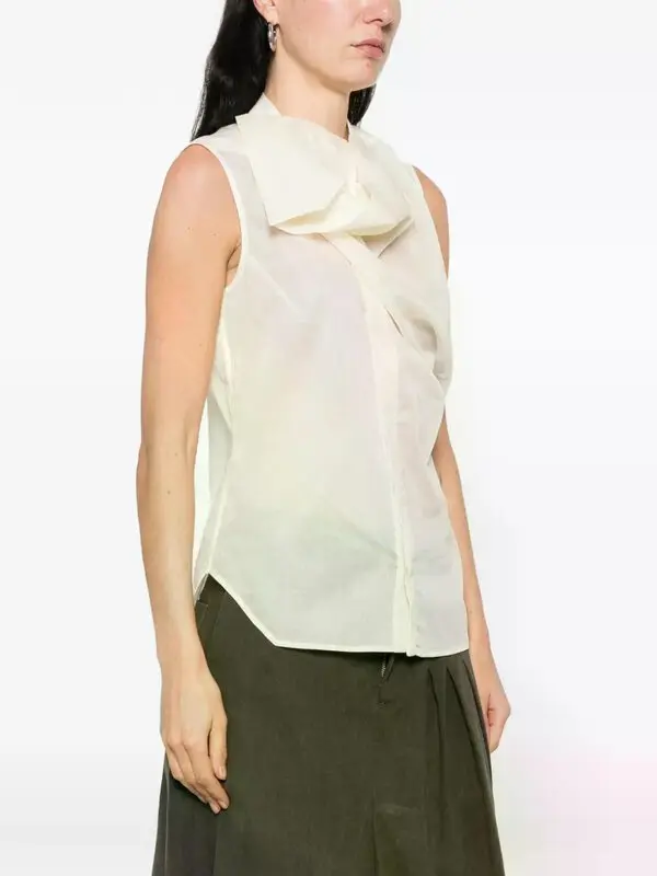 Rick Owens Sleeveless Draped Shirt - Neutrals