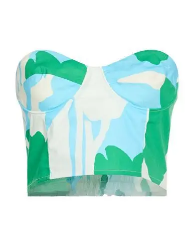SUOLI Multicolor Woven Crop Top
