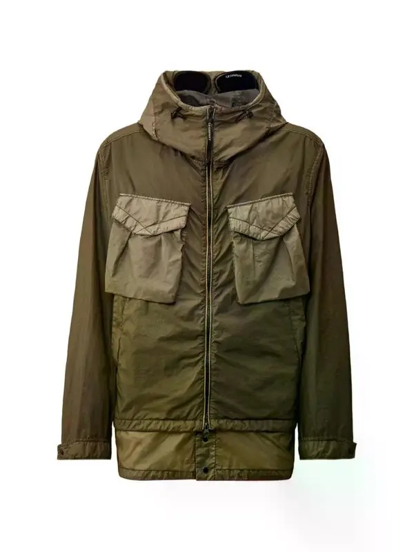 C.P. COMPANY Chest-pocket Hooded Jacket - Green