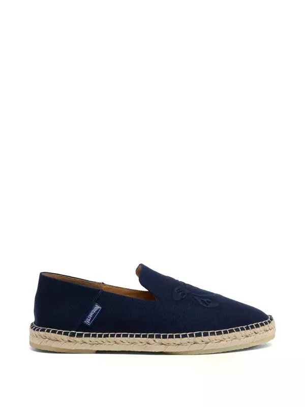 Vilebrequin Embroidered Turtle Boat Shoes - Blue
