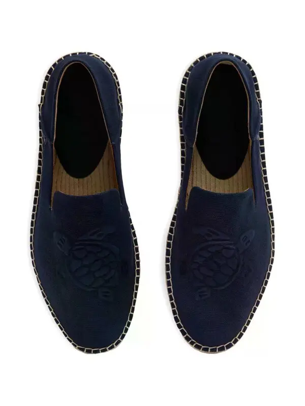 Vilebrequin Embroidered Turtle Boat Shoes - Blue