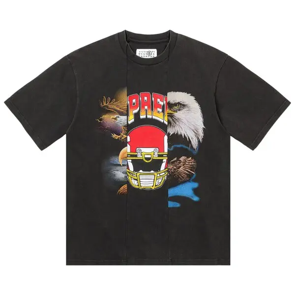 Supreme X Mm6 Maison Margiela Split Short-sleeve Top - Black