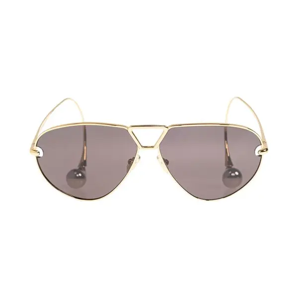 Bottega Veneta Aviator Sunglasses - Gold