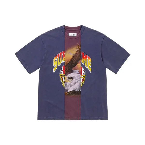 Supreme X Mm6 Maison Margiela Split Short-sleeve Top - Blue
