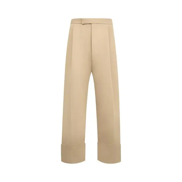 Thom Browne High Rise Double Pleat Trouser - Brown