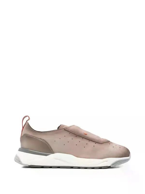 Santoni Innova Perforated Sneakers - Neutrals