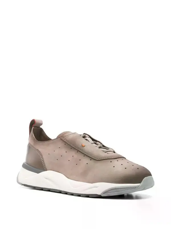 Santoni Innova Perforated Sneakers - Neutrals