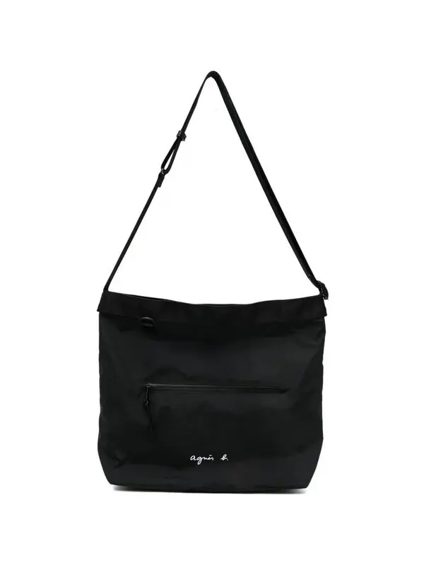 AGNES B. Large Fred Shoulder Bag - Black