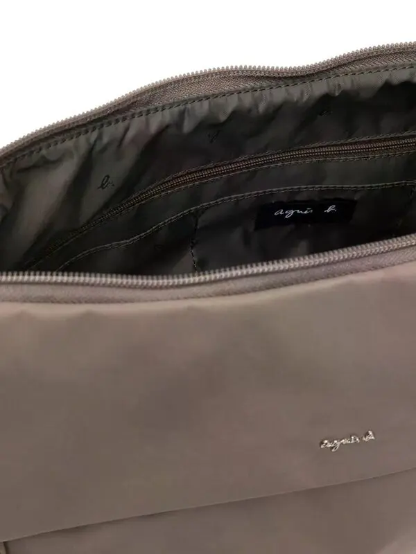 AGNES B. Logo-embossed Shoulder Bag