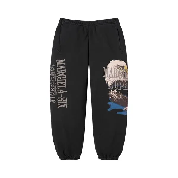 Supreme X Mm6 Maison Margiela Eagle Sweatpant - Black