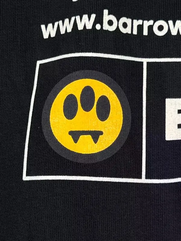 BARROW Logo-print Hoodie - Black