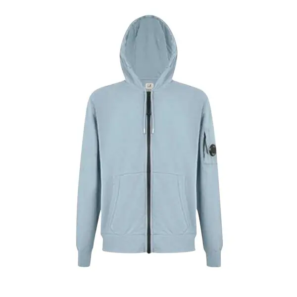 C.P. COMPANY Light Fleece Zip Hooded Sweatshirt